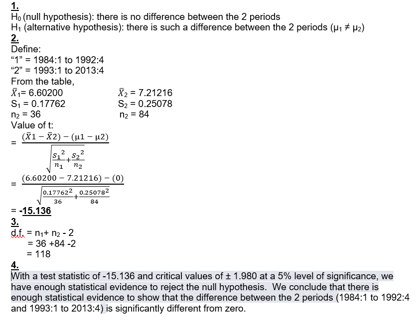 Solved Ho (null hypothesis): there is no difference between | Chegg.com