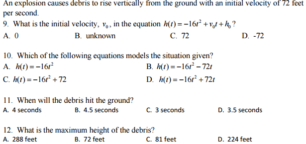 Solved An explosion causes debris to rise vertically from | Chegg.com
