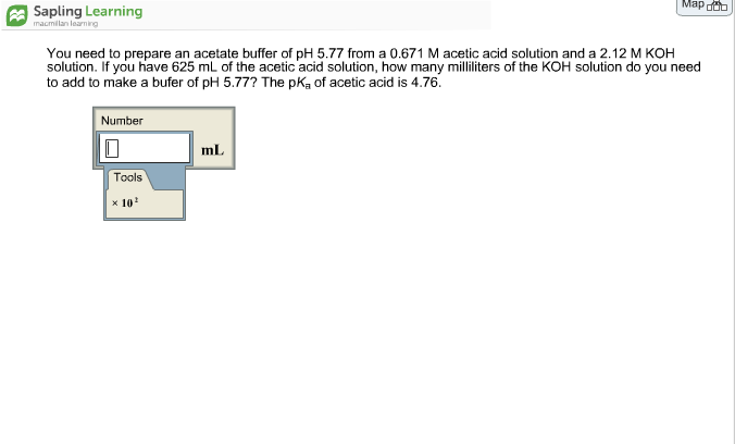 Solved You need to prepare an acetate buffer of pH 5.77 from | Chegg.com