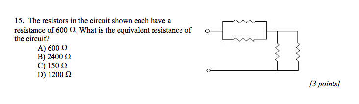 Solved The resistors in the circuit shown each have a | Chegg.com
