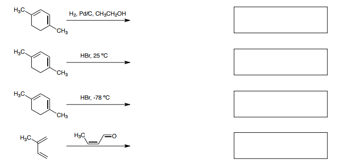 Solved H3C H3C H3C H3C H2, Pd/C, CH3CH2OH CH HBr, 25°C CH | Chegg.com