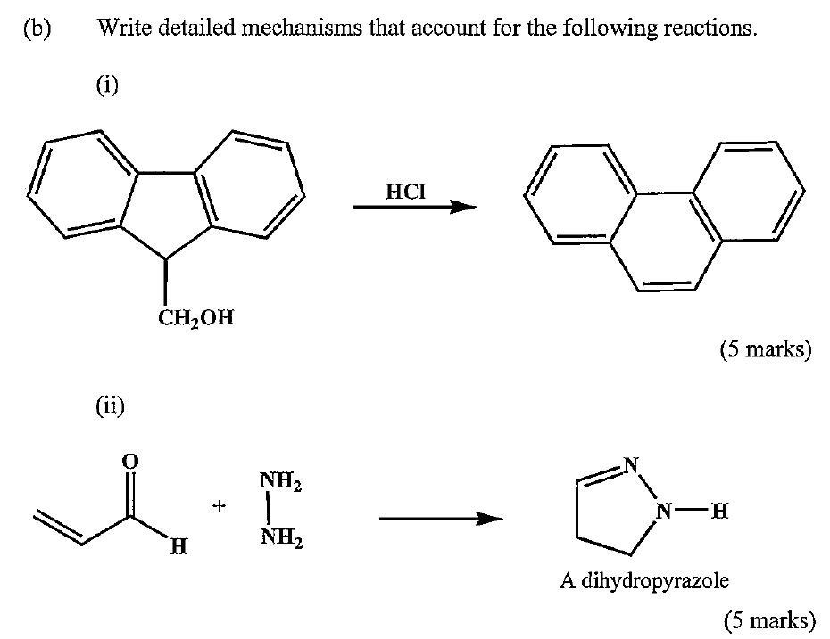 Solved Write detailed mechanisms that account for the | Chegg.com