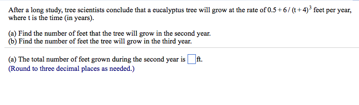 Solved After a long study, tree scientists conclude that a | Chegg.com