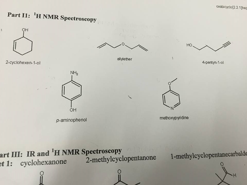 Solved Match the NMR Spectrum with the given compound. Label | Chegg.com