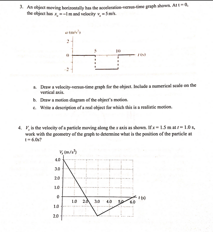 Solved An object moving horizontally has the | Chegg.com