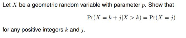Solved Let X Be A Geometric Random Variable With Parameter 9684