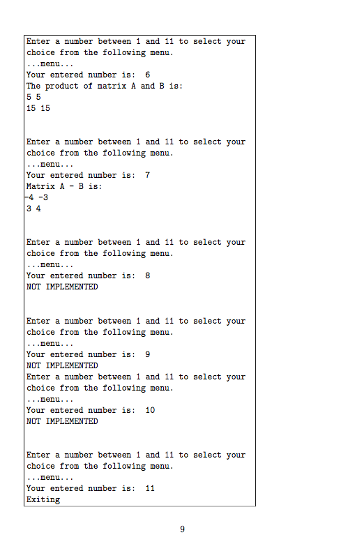 Solved 2. Matrix Utilities (matrix utils.c) A dynamic | Chegg.com