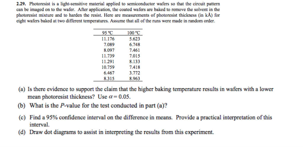 Solved Photoresist is a light-sensitive material applied to | Chegg.com