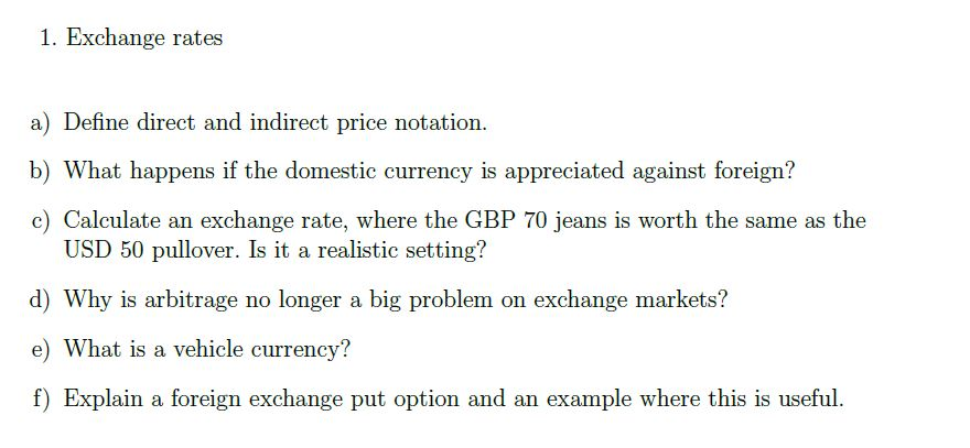 Solved Graph I: Equilibrium in the foreign exchange market | Chegg.com