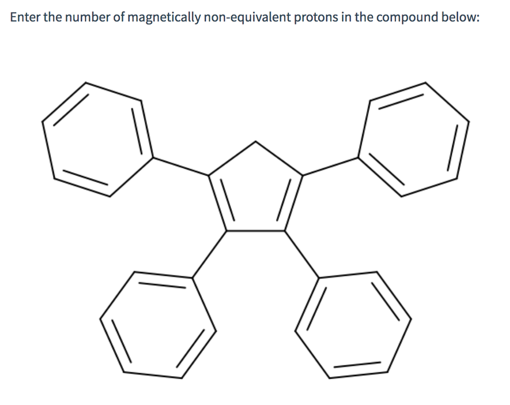 Solved Enter the number of magnetically non-equivalent | Chegg.com