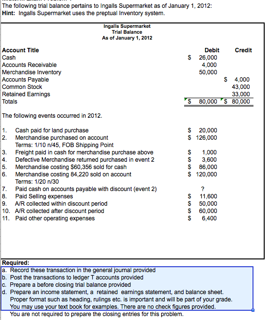 Solved How to Make a ledger T account for the following. | Chegg.com