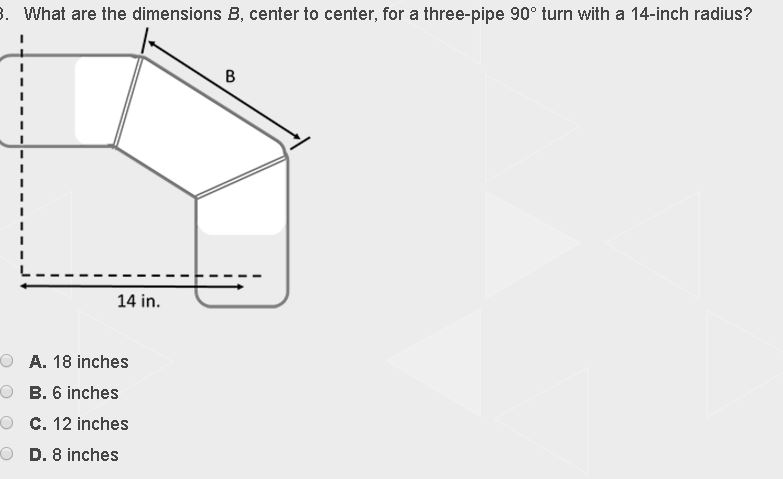 Solved What are the dimensions B, center to center, for a | Chegg.com