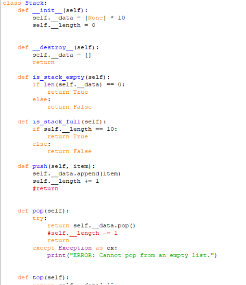 I am having to write a Stack class that uses postfix | Chegg.com