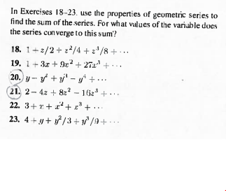 Solved Solve problems 20, 21, 2, 3, 5, 6, 7, 8, and 9 only. | Chegg.com