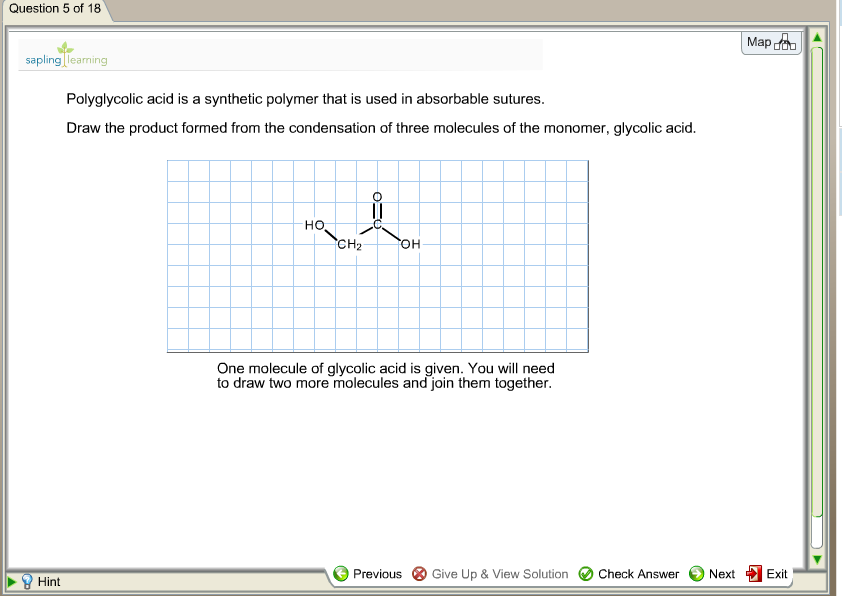 Solved Polyglycolic acid is a synthetic polymer that is used | Chegg.com