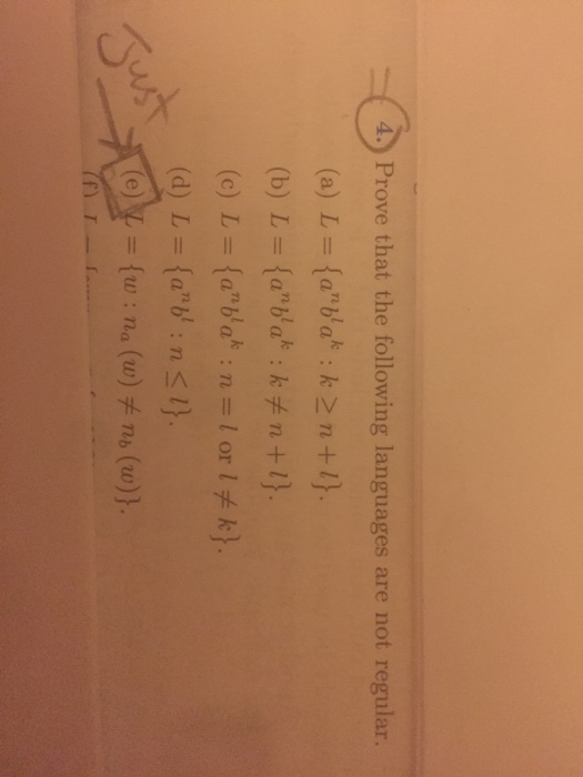 Solved Prove that the following languages are not regular. | Chegg.com