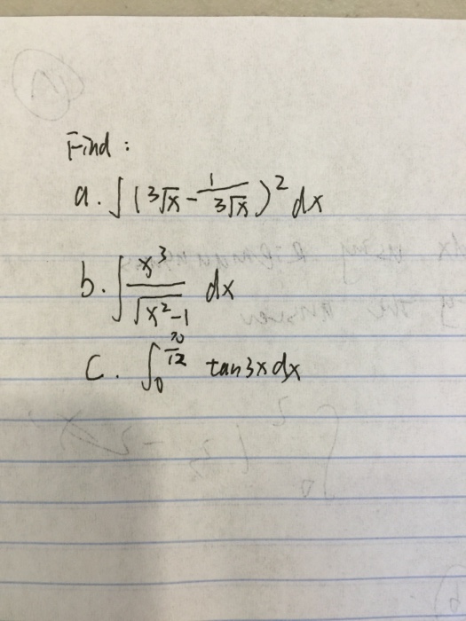 Solved Find integral (3 squareroot x - 1/3 squareroot x)^2 | Chegg.com