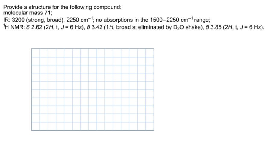 Solved Provide a structure for the following compound: | Chegg.com