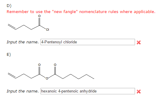 Solved Remember to use the "new fangle" nomenclature rules | Chegg.com