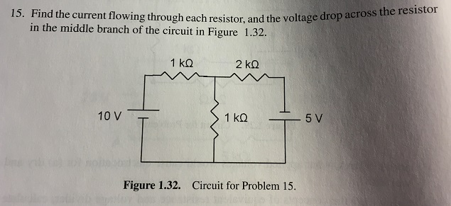 Solved Find the current flowing through each resistor, and | Chegg.com