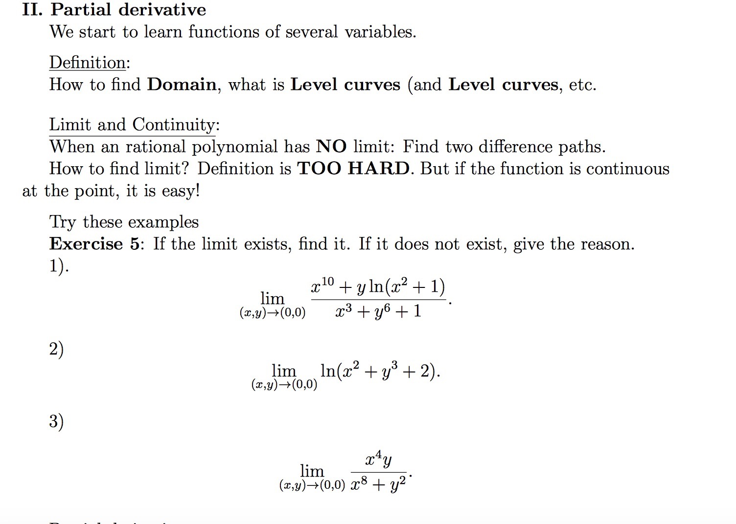 Solved If The Limit Exists Find It If It Does Not Exist