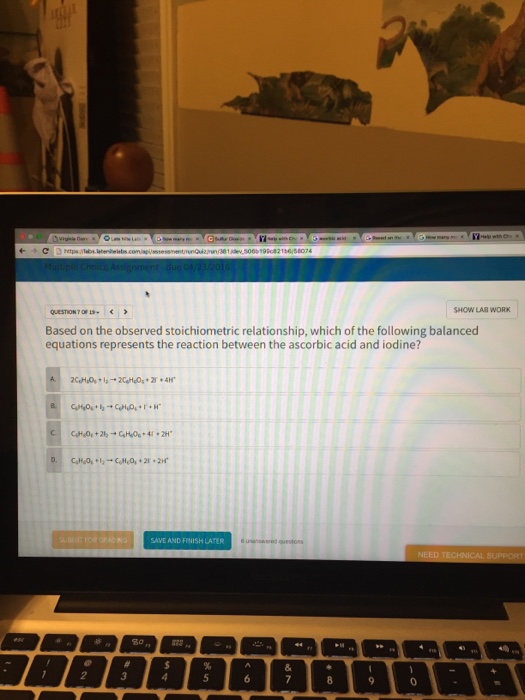 Solved SHOW LAB WORK Based on the observed stoichiometric | Chegg.com