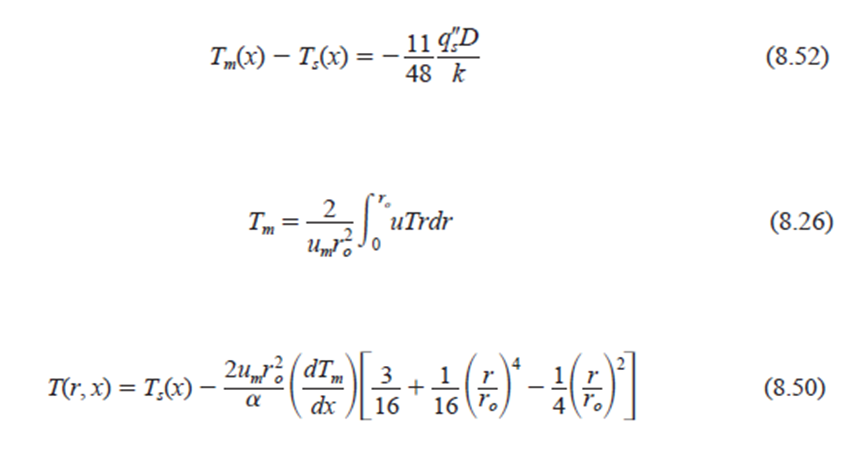 Solved Derivation of the mean temperature Tm(x) and | Chegg.com