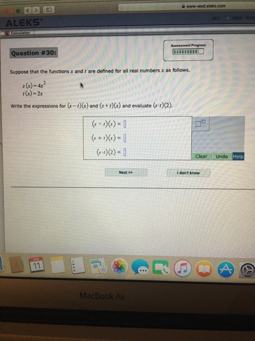 Solved Suppose that the functions s and t are defined for | Chegg.com