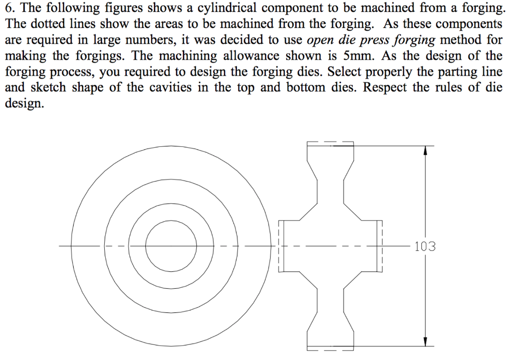 Solved 6. The following figures shows a cylindrical | Chegg.com
