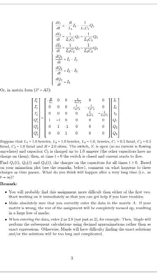 Question 1. Consider the electrical network shown | Chegg.com