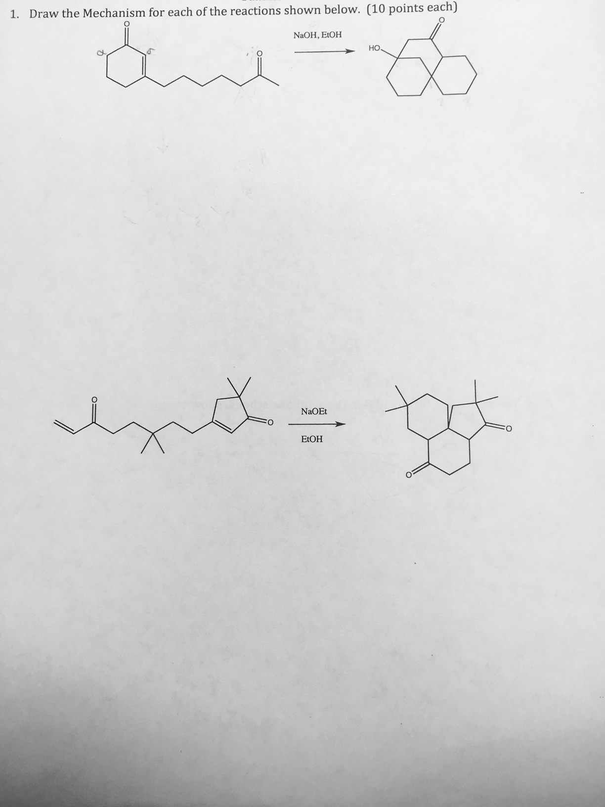 Solved: Draw The Mechanism For Each Of The Reactions Shown... | Chegg.com