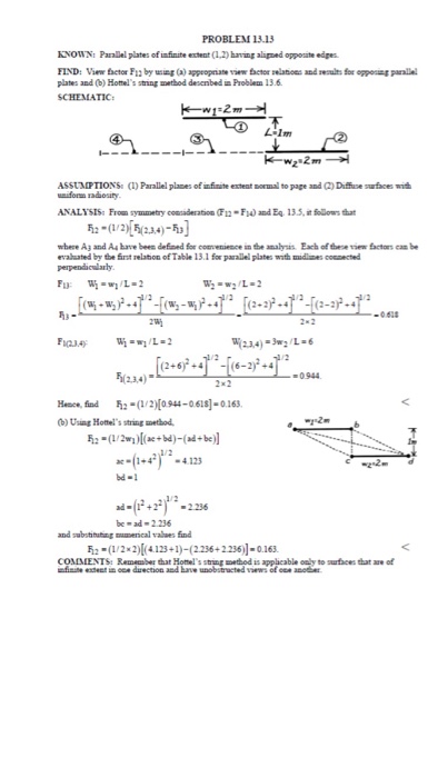 Solved KNOWN: Parallel plates of infinite extent (1, 2) | Chegg.com