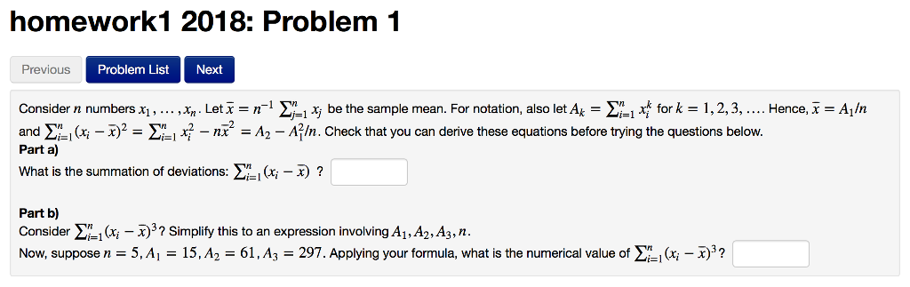 Solved homework1 2018: Problem 1 Previous Problem List Next | Chegg.com