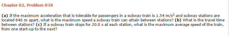 Solved (a) If the maximum acceleration that is tolerable for | Chegg.com