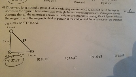 Solved Three very long, straight, parallel wires each carry | Chegg.com