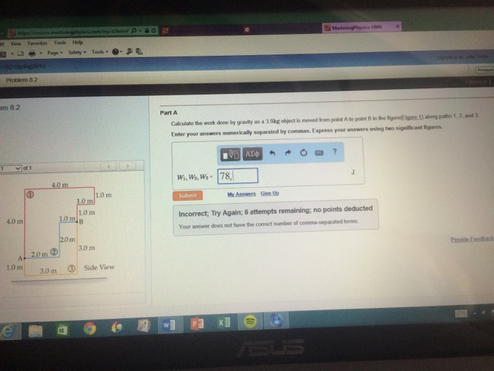 Solved Page Safety Tools O- Problem 8.2 am 8.2 1.0 m 1.0 m | Chegg.com