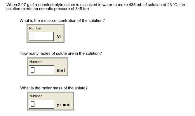Solved When 2.97 g of a nonelectrolyte solute is dissolved | Chegg.com