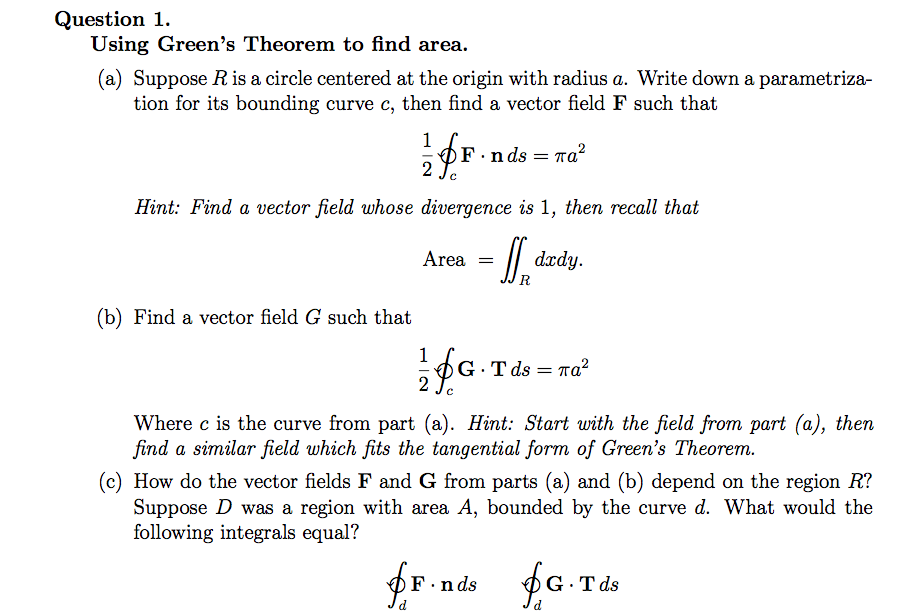 Solved Using Green's Theorem to find area. (a) Suppose R is | Chegg.com