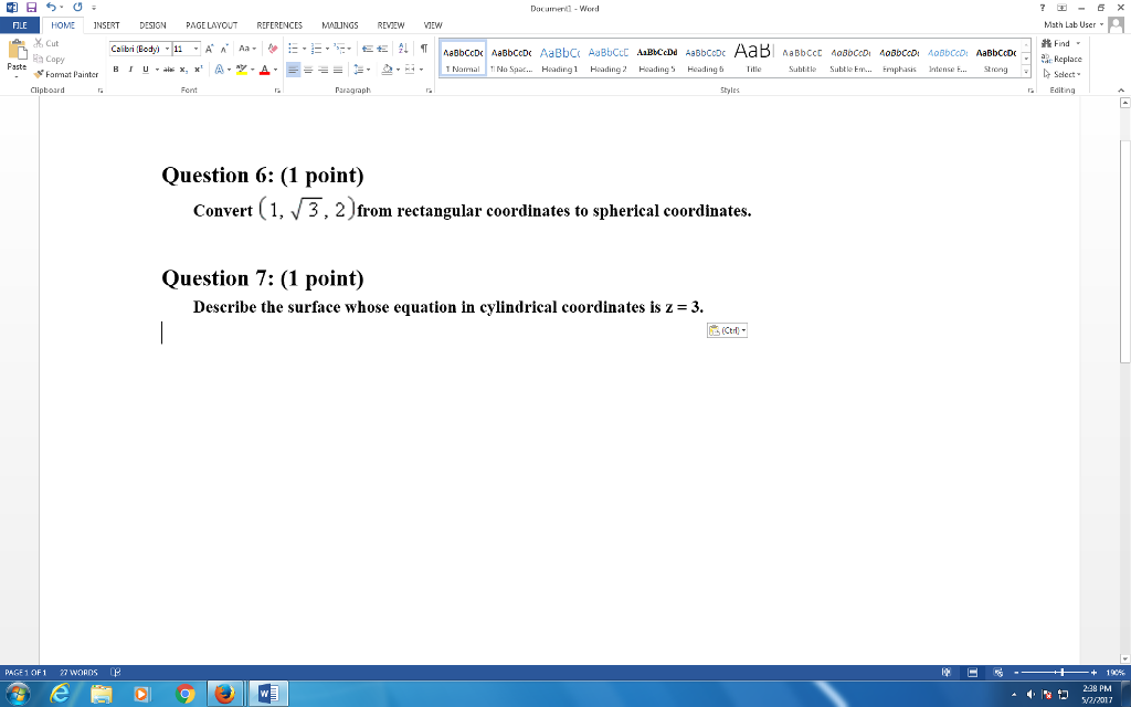 Solved Convert (1, squareroot 3, 2) from rectangular | Chegg.com