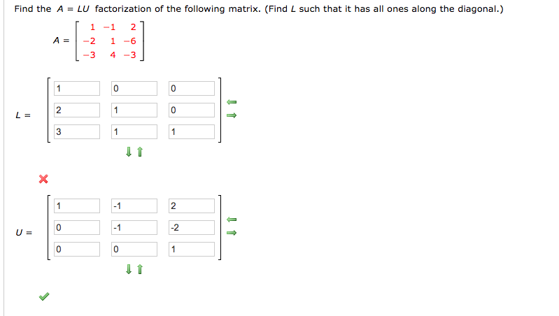 Solved Find The A Lu Factorization Of The Following