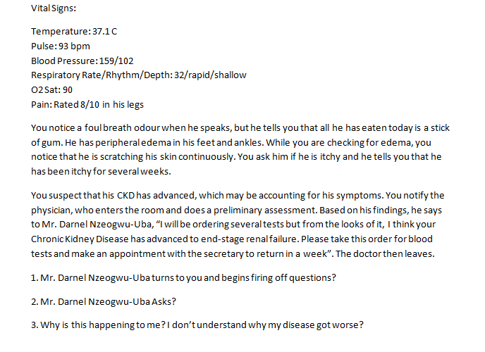 Solved Vital Signs: Temperature: 37.1 C Pulse: 93 bpm | Chegg.com