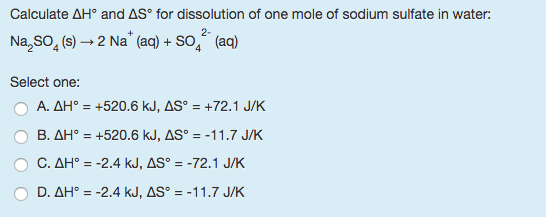Solved Calculate Delta H degree and Delta S degree for | Chegg.com