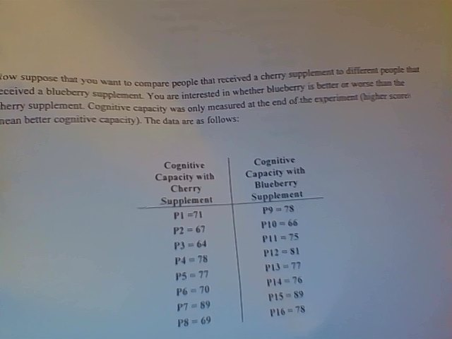 Answer the following: 1. Compute your t-obt score. 2. | Chegg.com