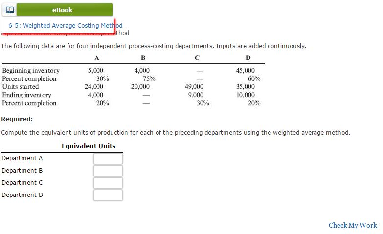 Solved The following data are for four independent | Chegg.com