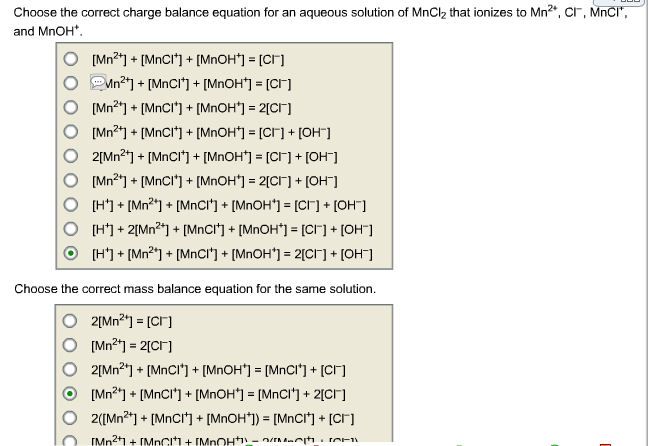 Solved Choose The Correct Charge Balance Equation For An Chegg solved-choose-the-correct-charge-balance-equation-for-an-chegg