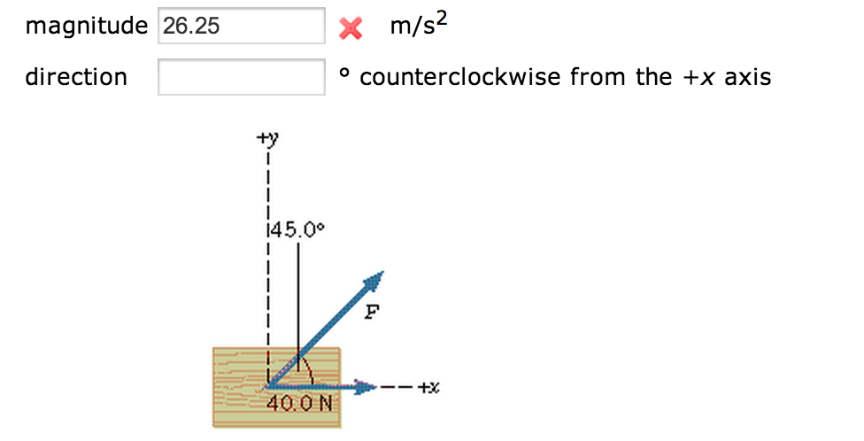 Solved Question 1 Only Two Forces Act On An Object Mass