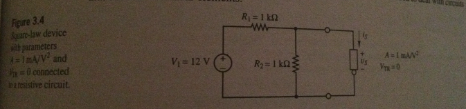 Solved 3142 The Square Law Device In Fig 34 Is Replace By