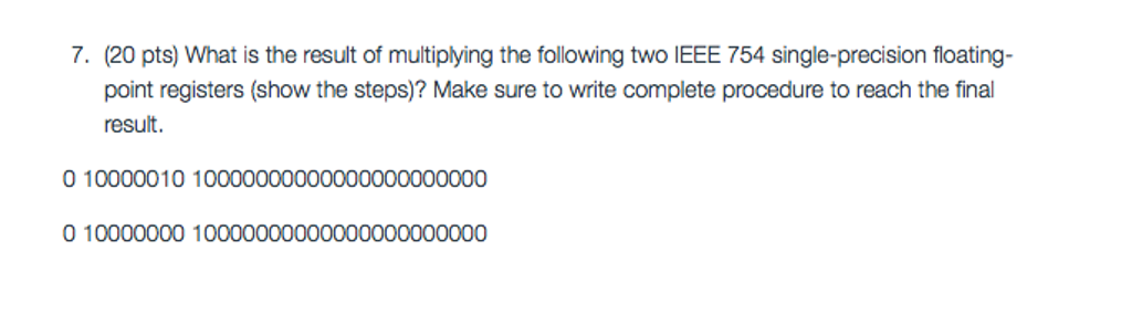 Solved What is the result of multiplying the following two | Chegg.com