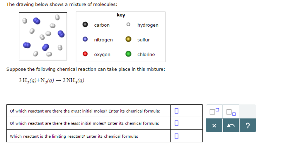 Solved The Drawing Below Shows A Mixture Of Molecules