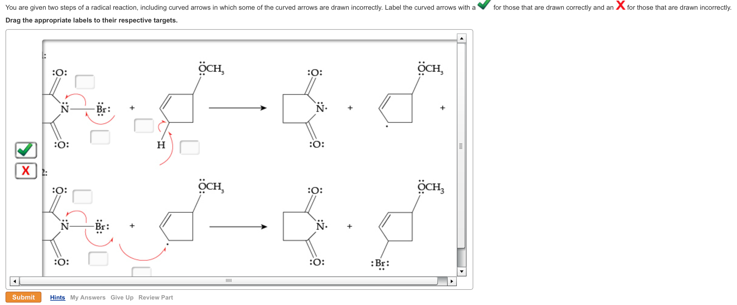 Solved You are given two steps of a radical reaction, | Chegg.com